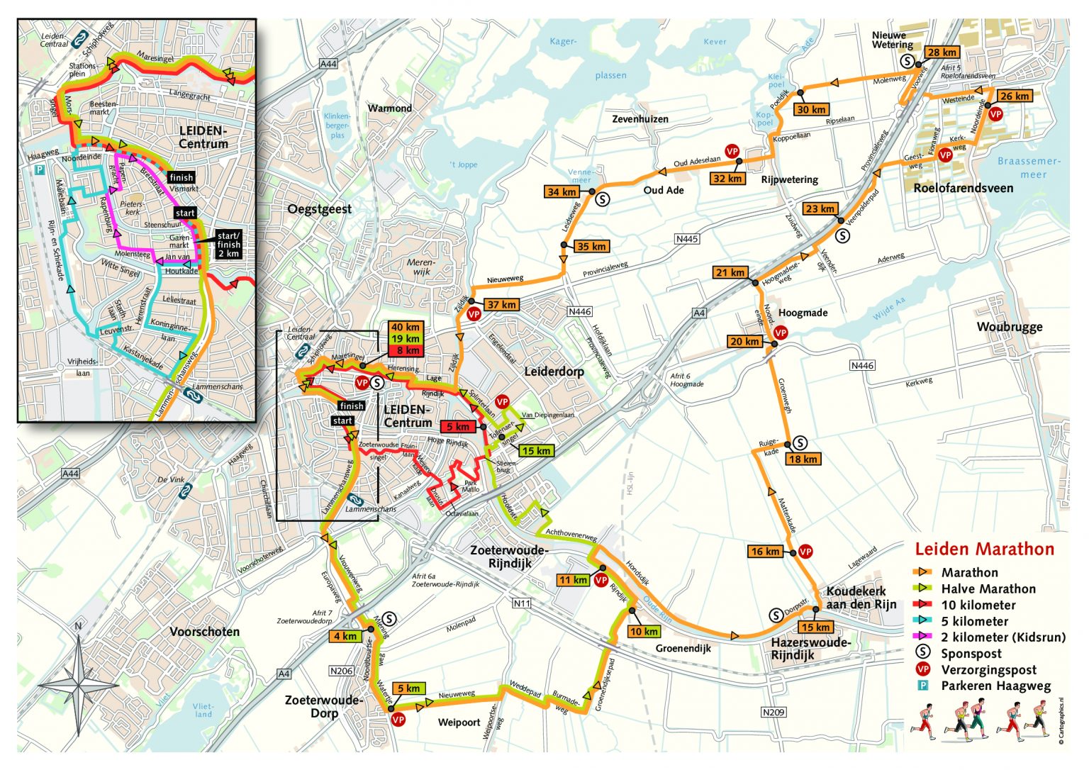 Parcours - Leiden Marathon